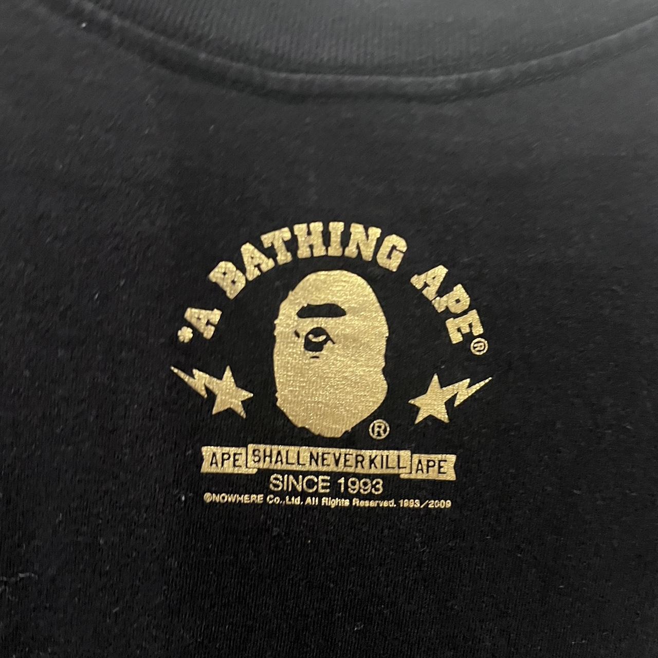 Golden bape tee - Depop