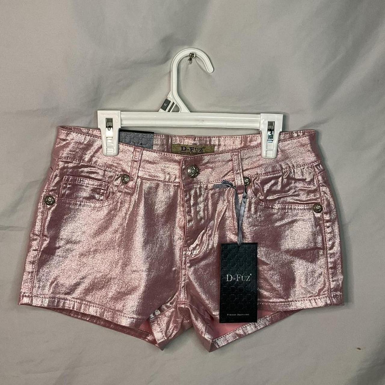 Pink Glitter Shorts Y2k Extra sparkly super comfy... - Depop