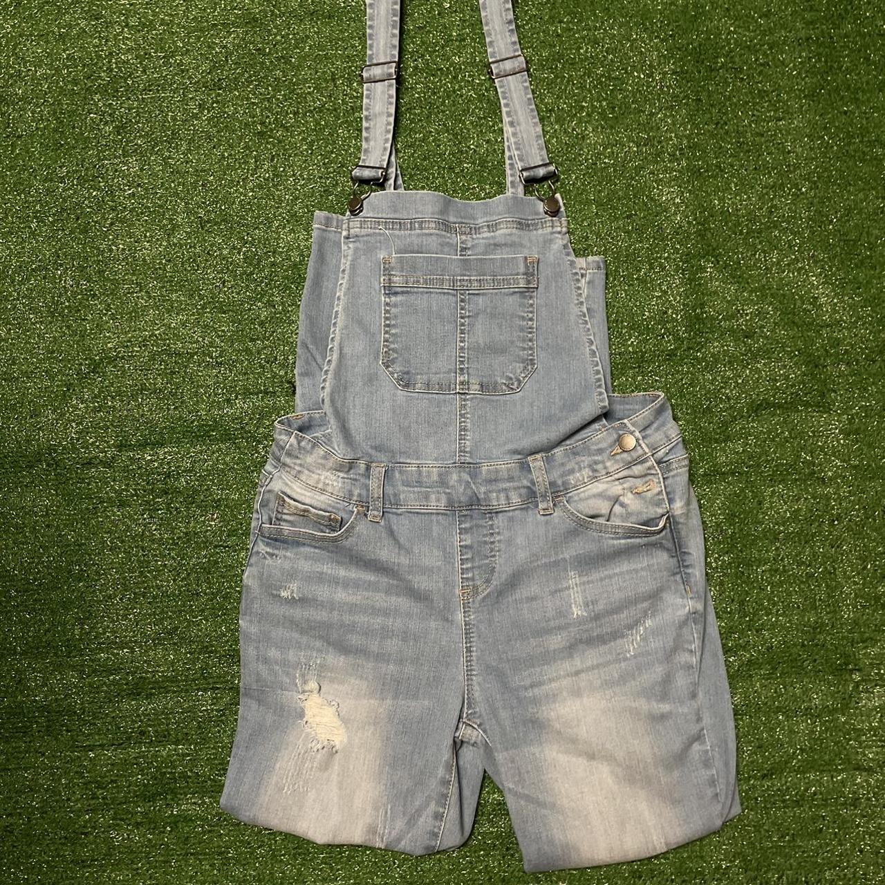 Women’s overalls with distressed design 📏Waist:... - Depop