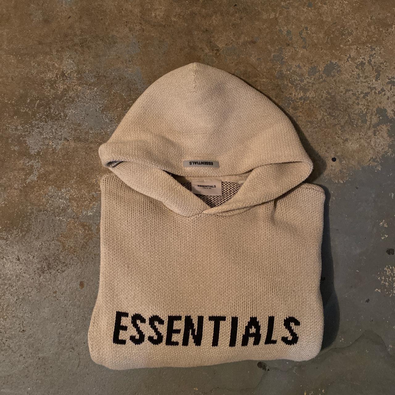 Fear of God Essentials Knit Hoodie - Depop