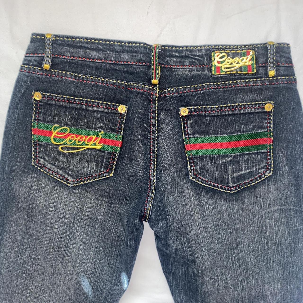 COOGI Women's 15/16 Dark Wash Lowrise Bootcut... - Depop