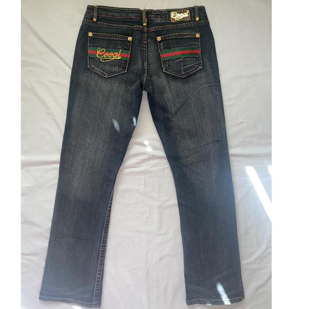 COOGI Women's 15/16 Dark Wash Lowrise Bootcut... - Depop