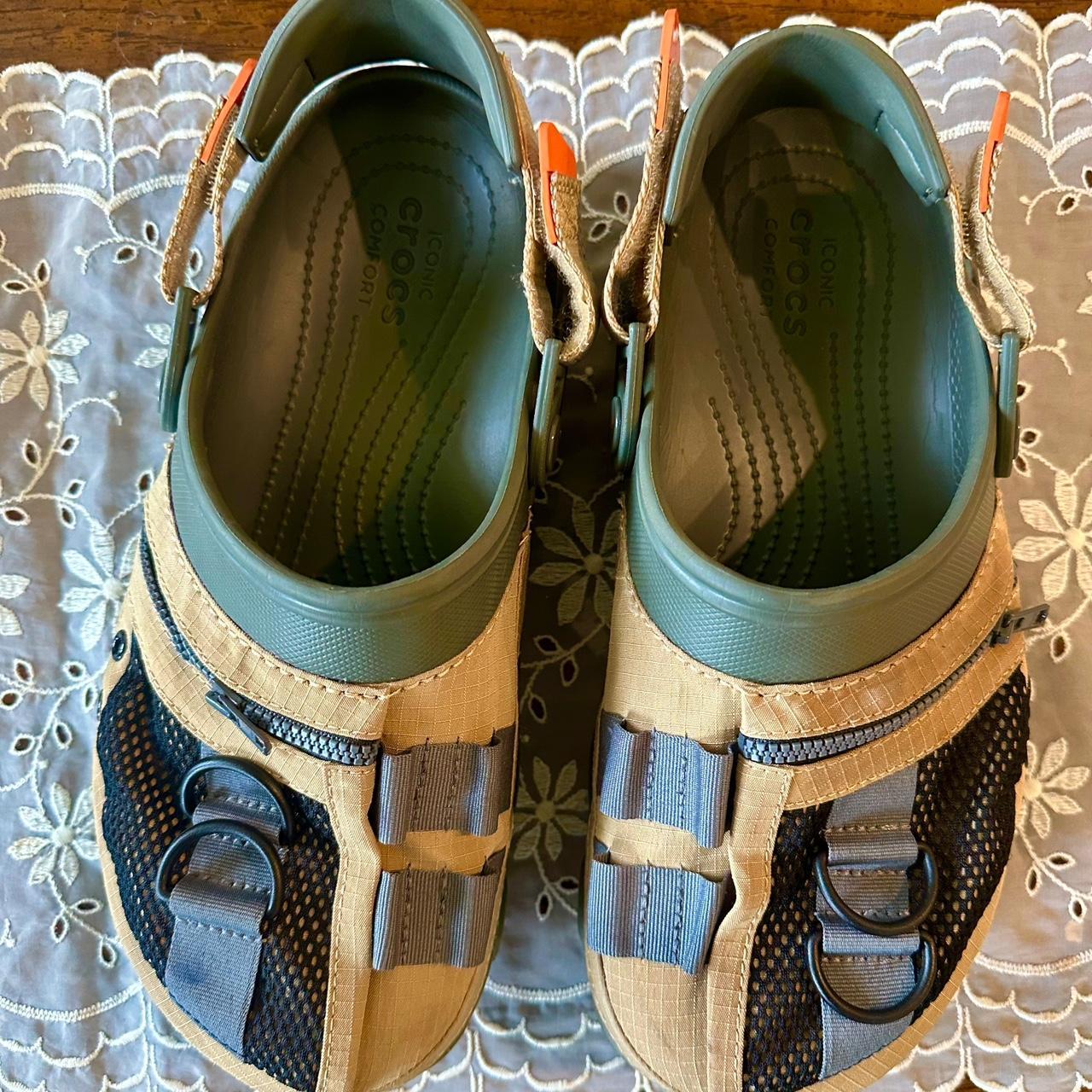 Japanese beams collab fishing vest crocs Size:... - Depop