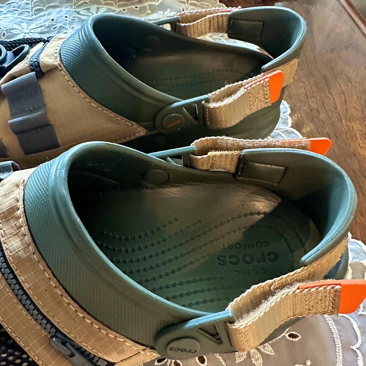 Japanese beams collab fishing vest crocs Size:... - Depop