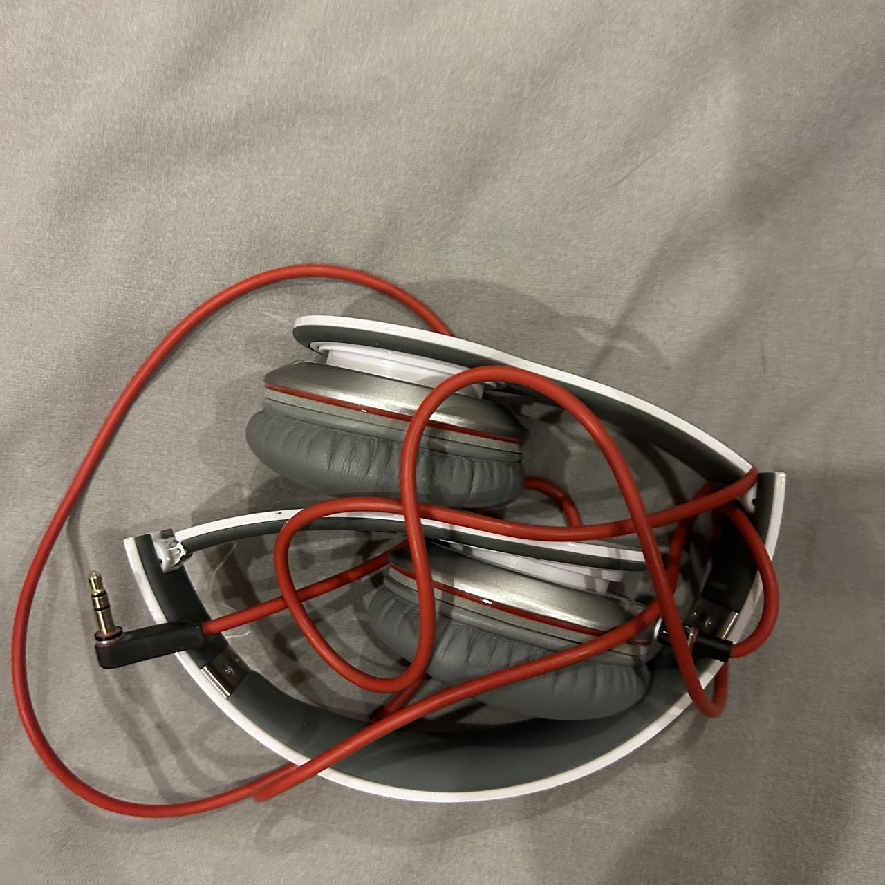 Beats by Dre Men's White and Red Accessory | Depop