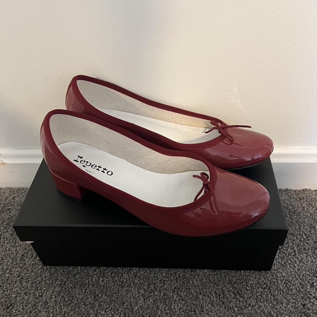 Repetto Women's Red and Burgundy Footwear | Depop