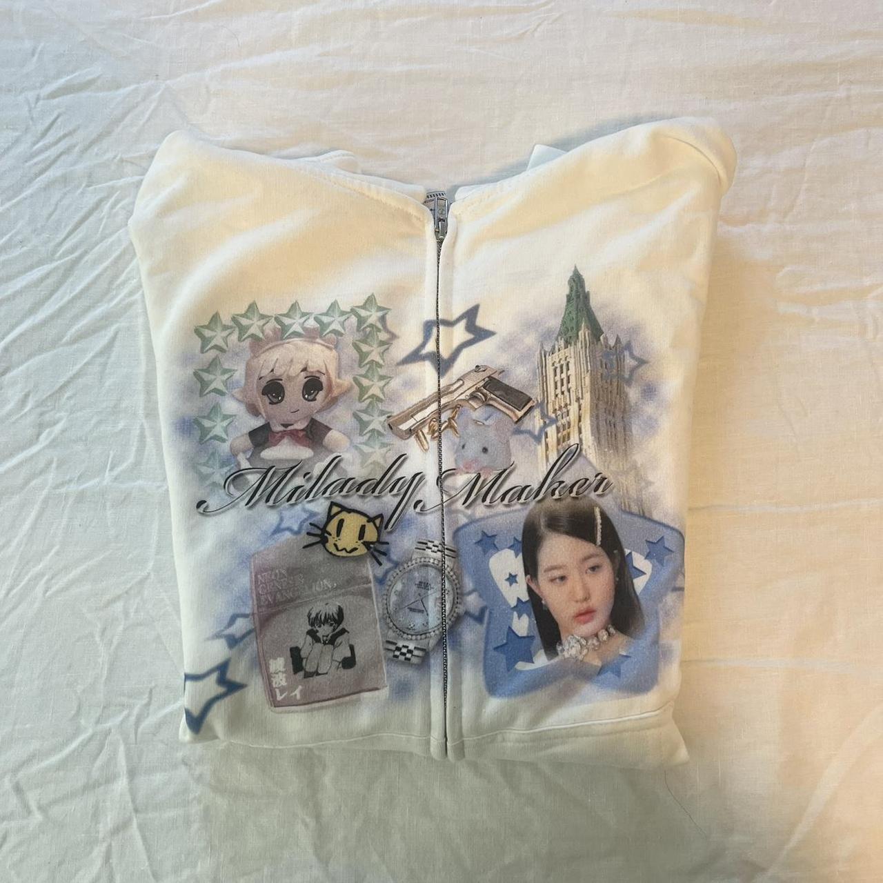 Milady maker remilia corp zip up Size small never... - Depop