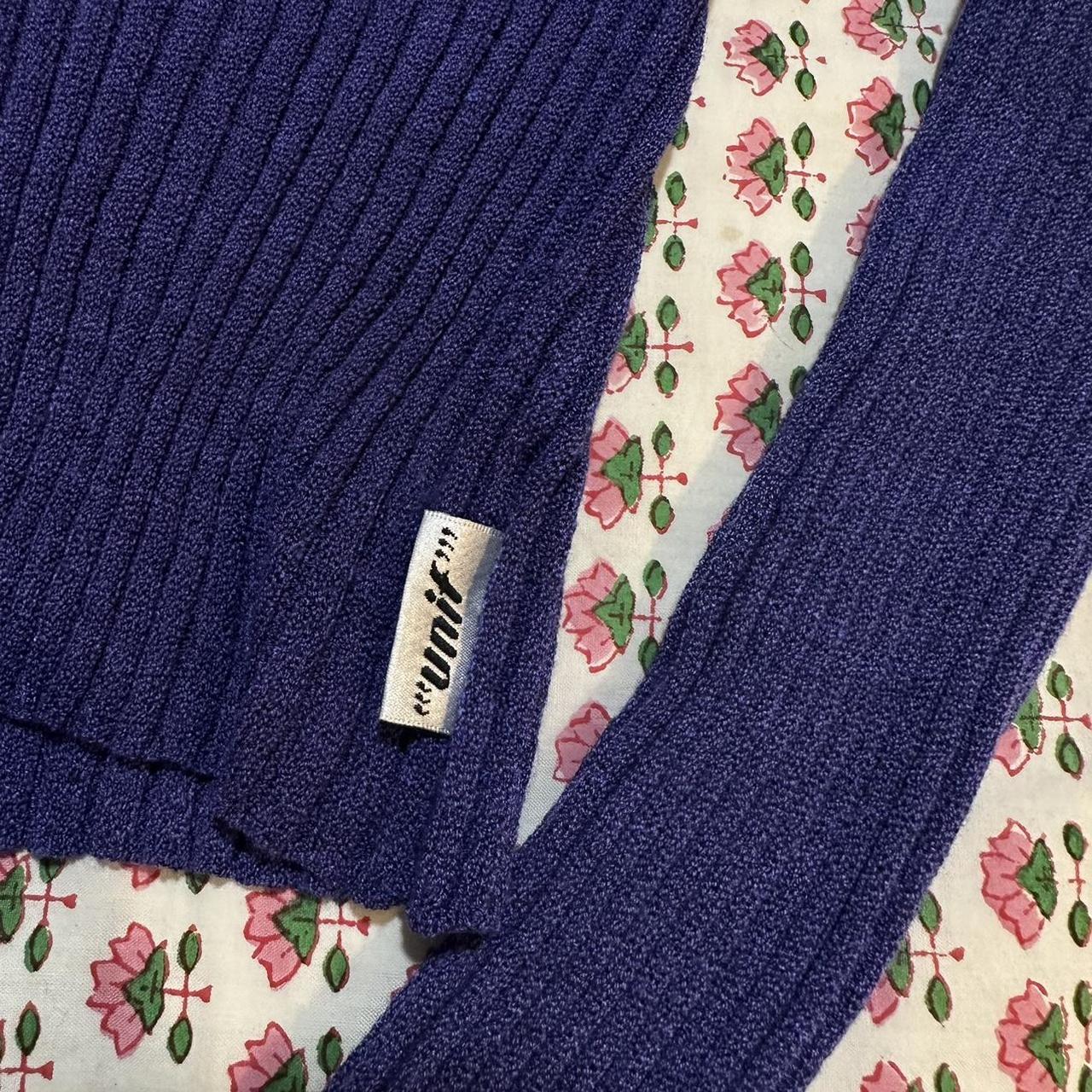 unif purple wink top. cardigan/long sleeve with... - Depop
