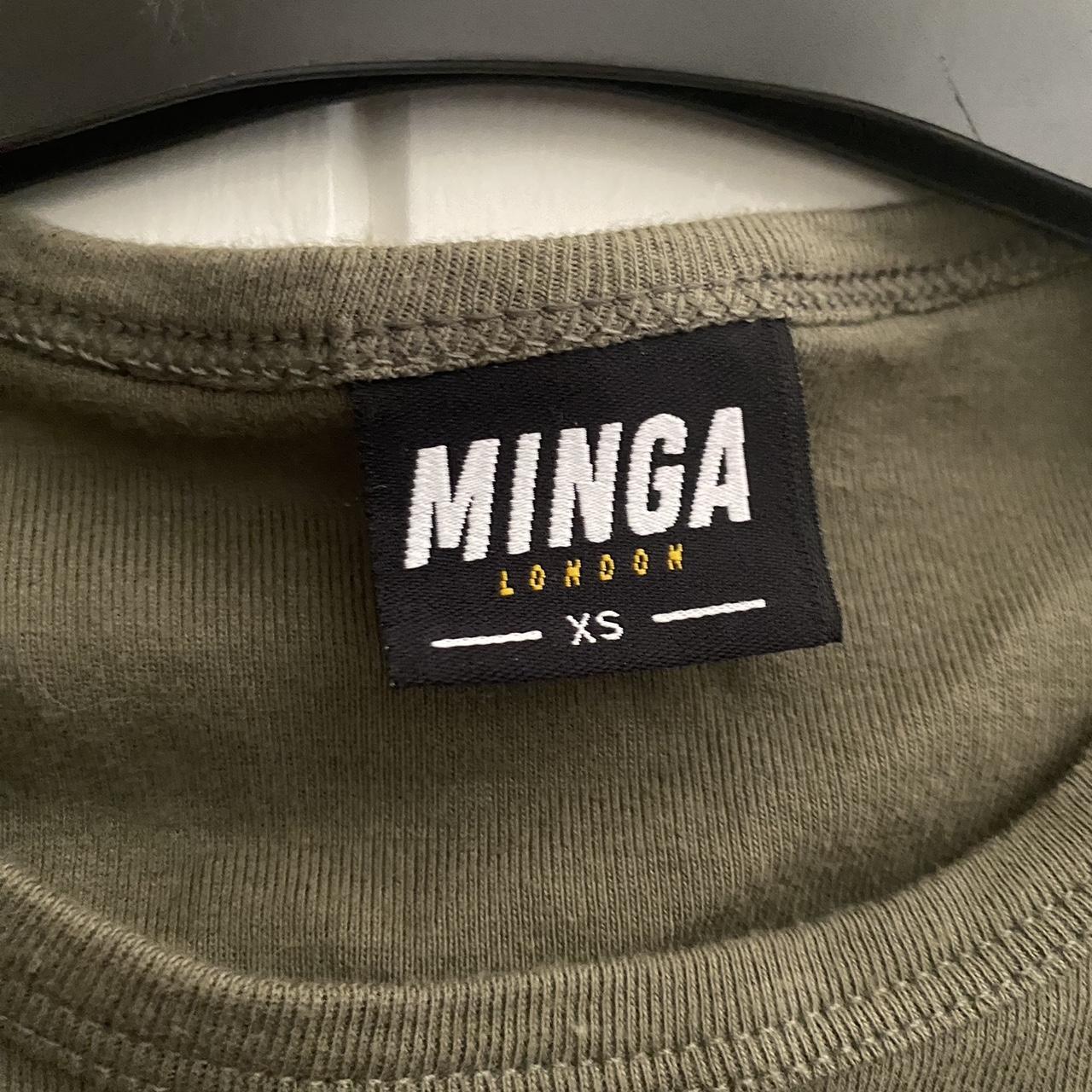 minga london green cropped vest -only worn once... - Depop