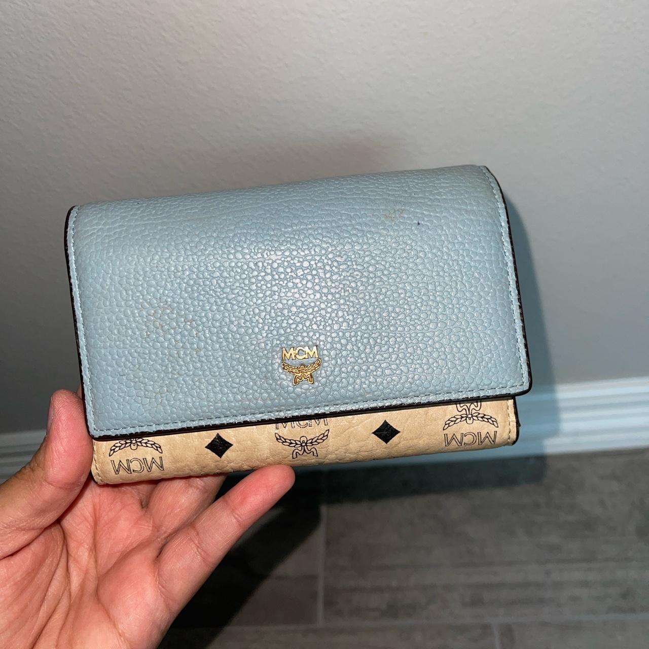 Real mcm wallet has a lot of slots for cards very... - Depop