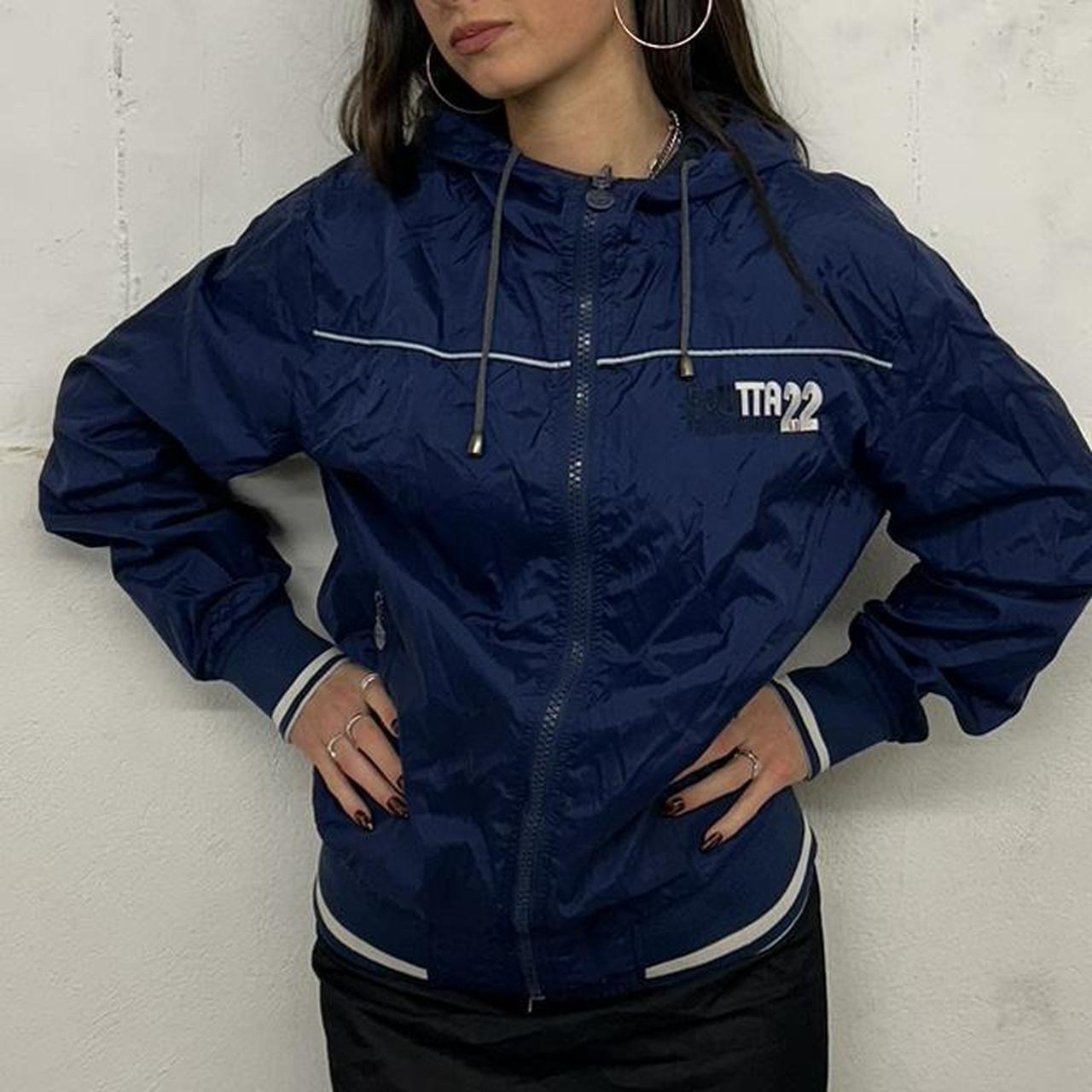 Reversible Italian zip up jacket with... - Depop