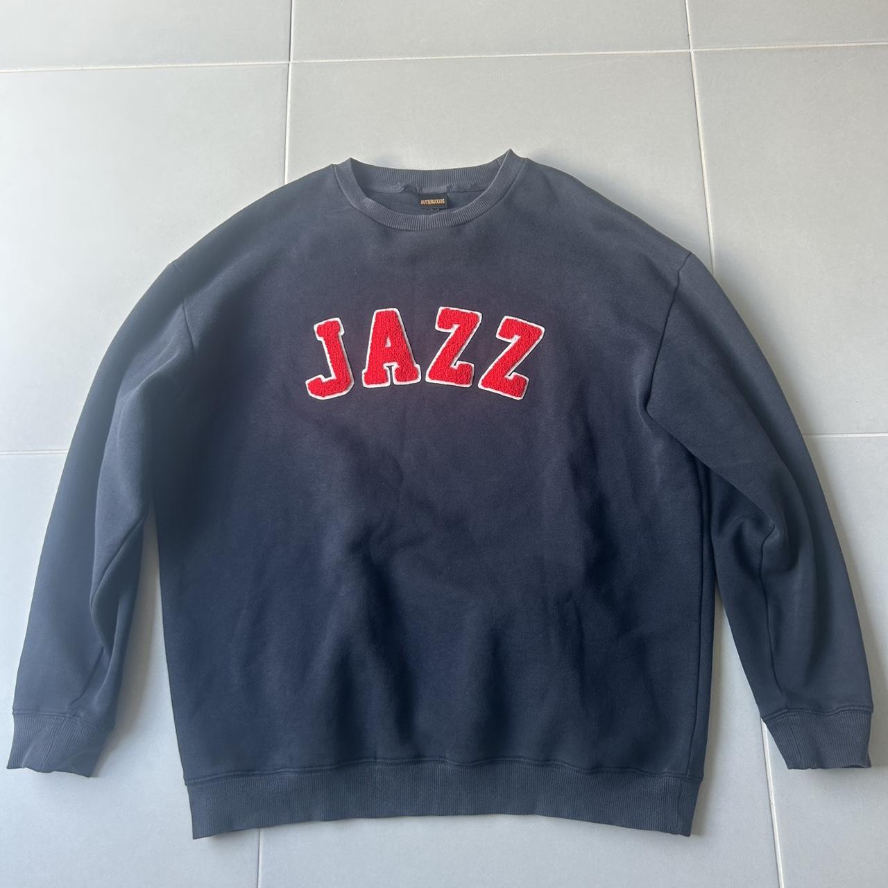 Butter Goods Jazz Jumper, navy blue, worn a few... - Depop