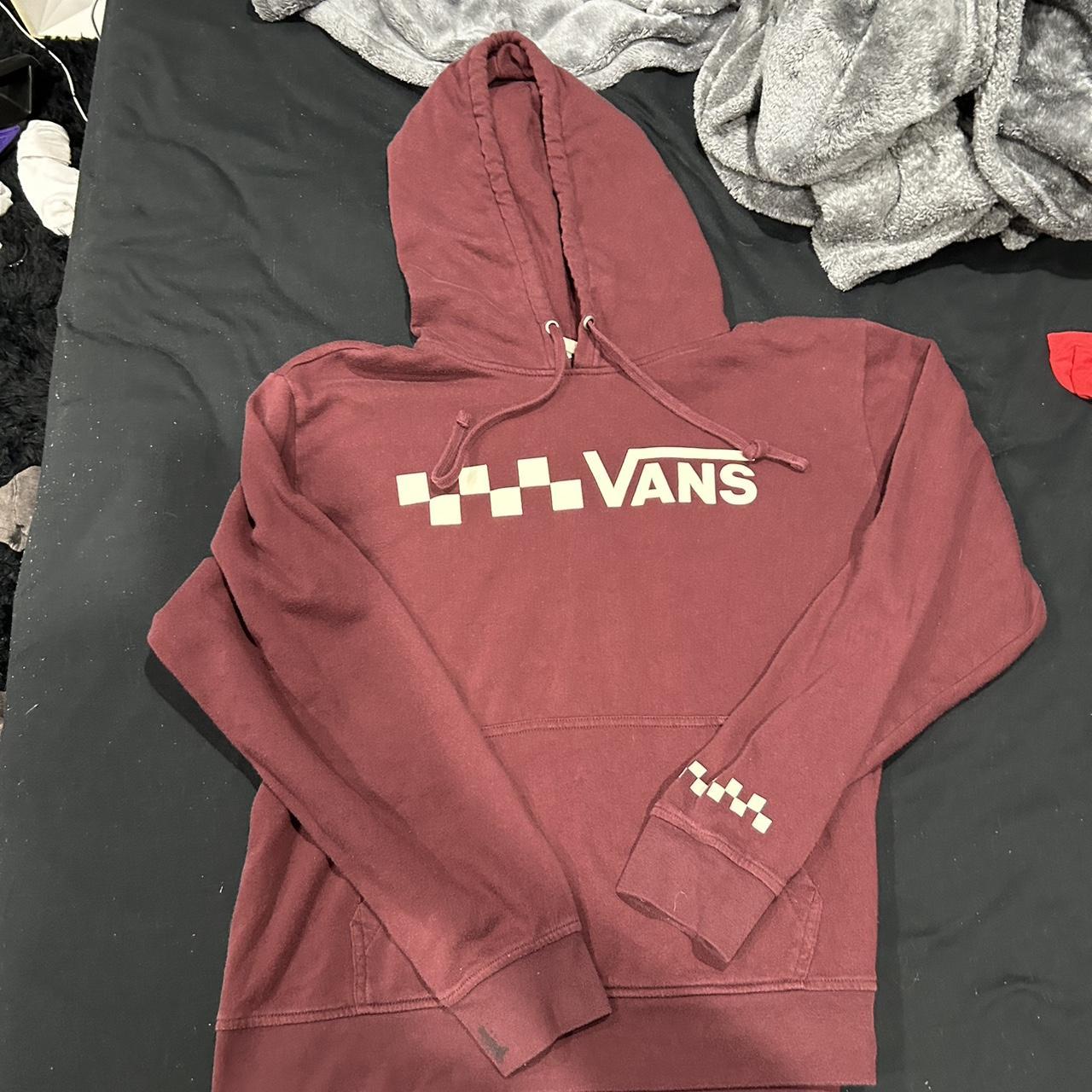 vintage vans hoodie sick signature vans checker... - Depop