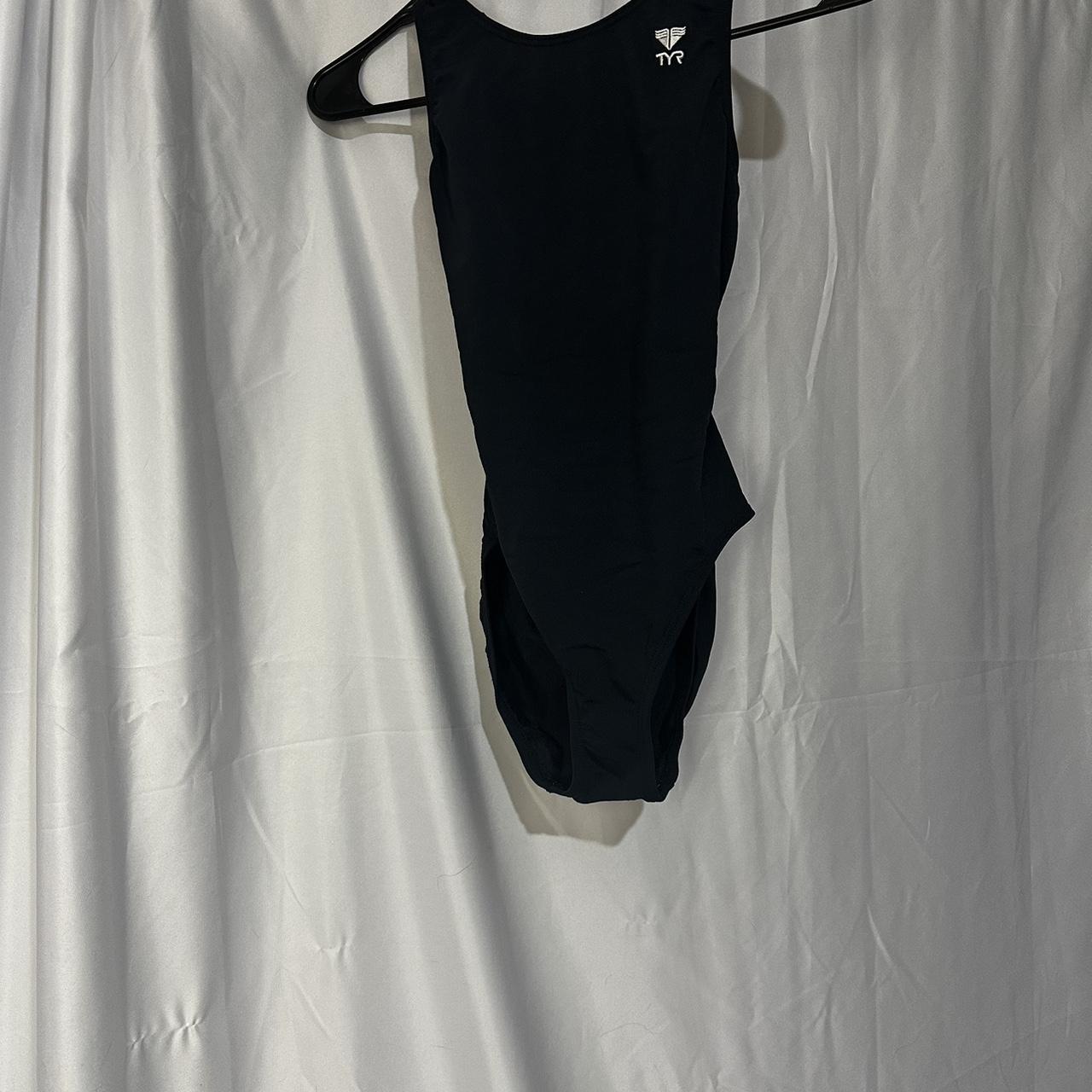 TYR competitive one piece swimsuit with opening in... - Depop