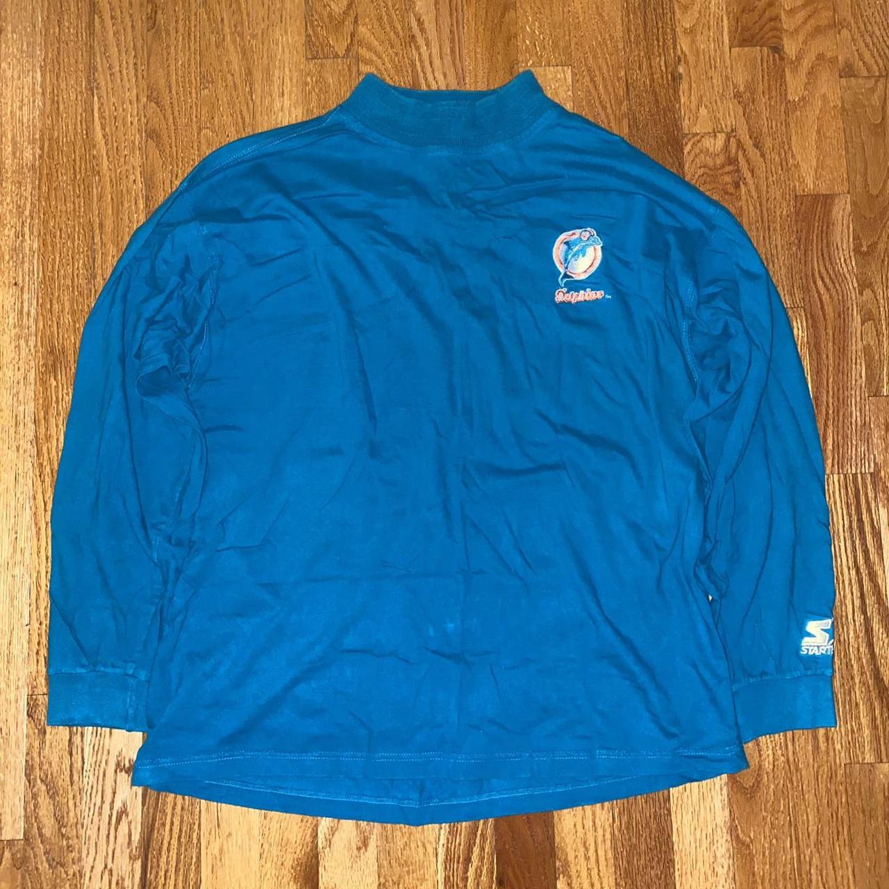 Vintage Miami Dolphins Starter Long Sleeve... - Depop