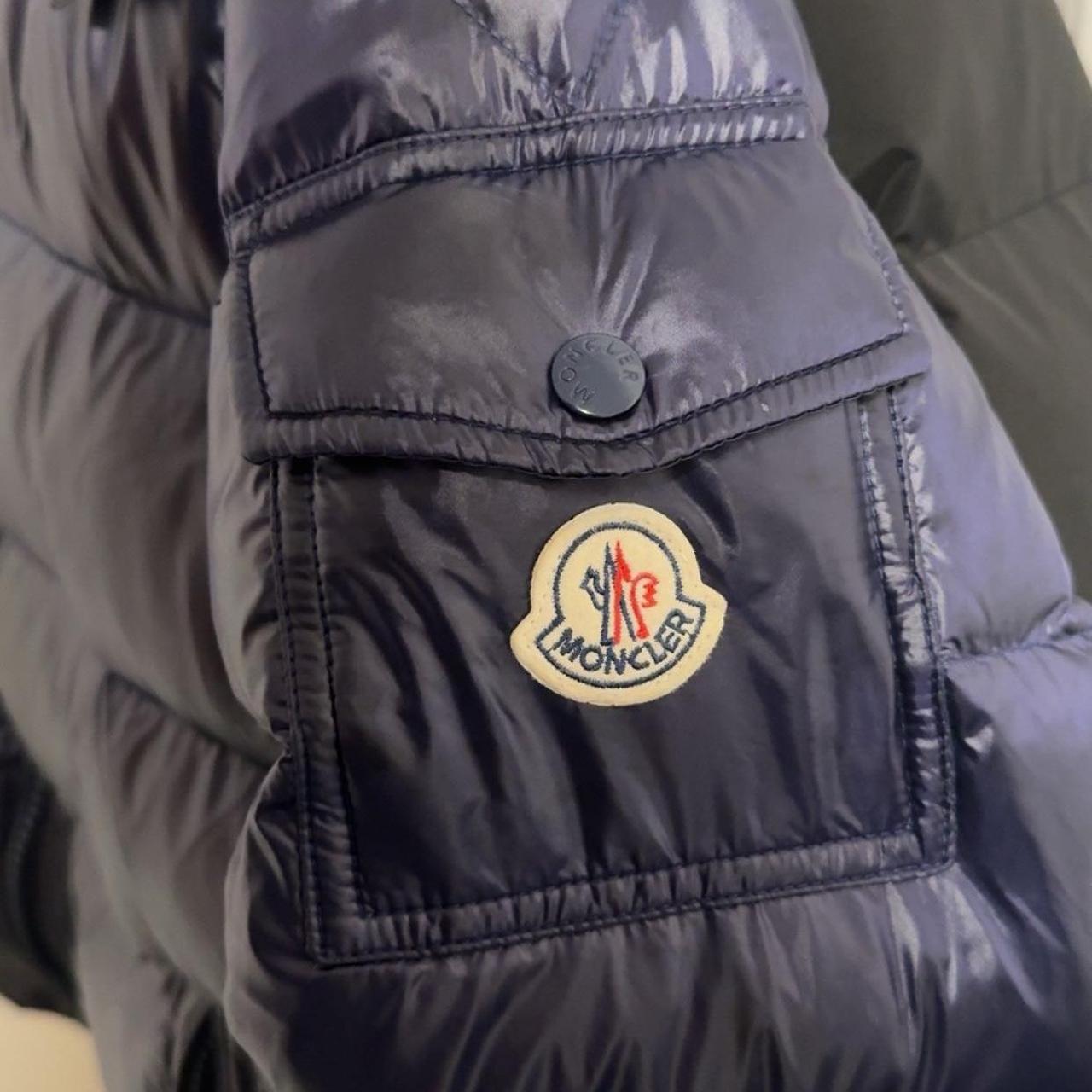 navy blue Moncler Maya Size 2 Scanable - Depop
