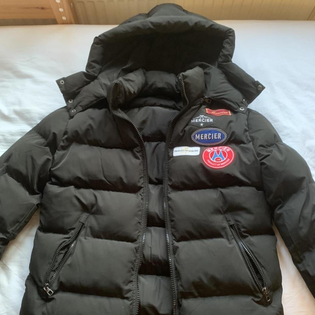 Mercier OG Paris Badge Puffer Jacket Deadstock,... - Depop