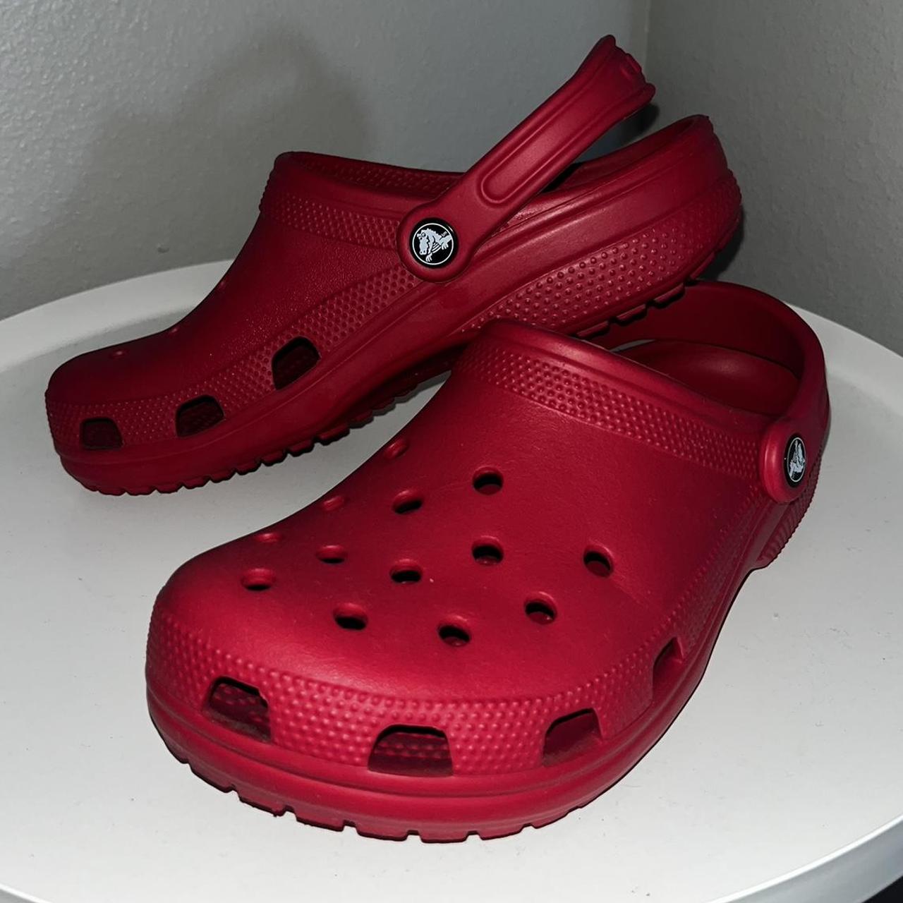 M7/W9 CROCS RED #CROCS #Red #Streetwear... - Depop