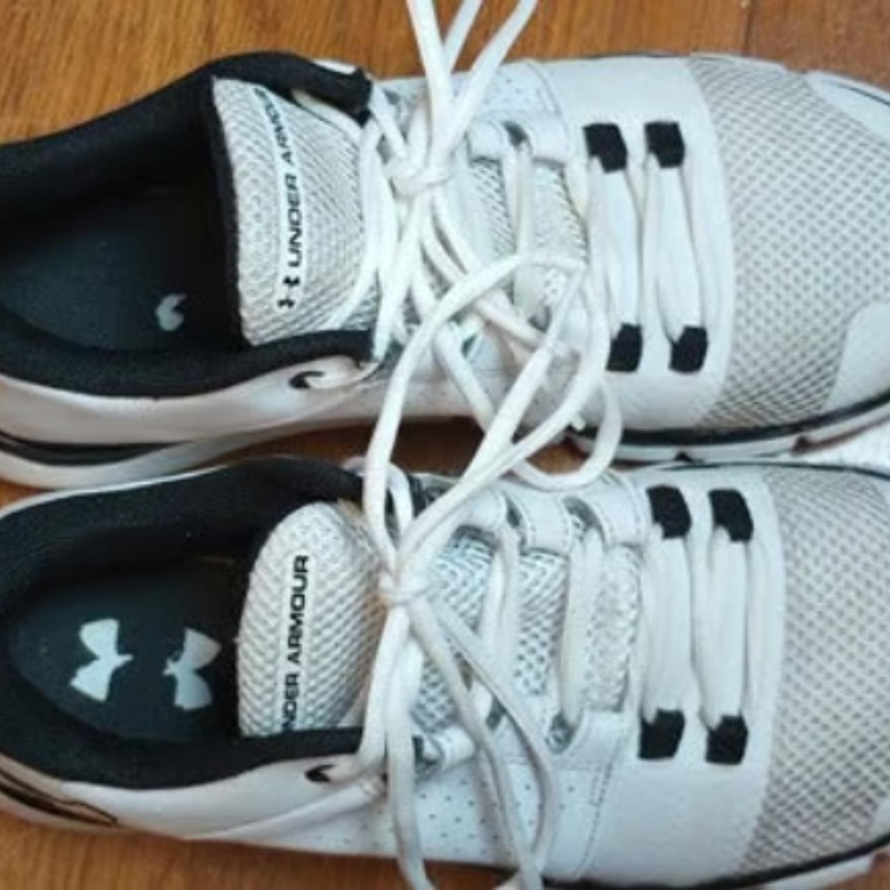 Men's Under Armour Tennis Shoes / White Sneakers /... - Depop