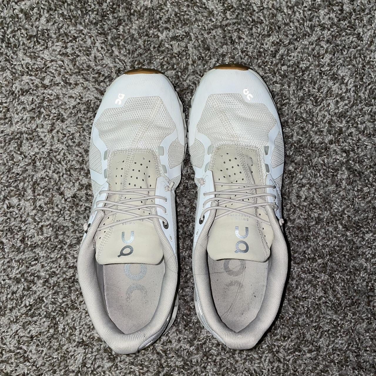 On Cloud running cream/white/tan. Women’s size 9. - Depop