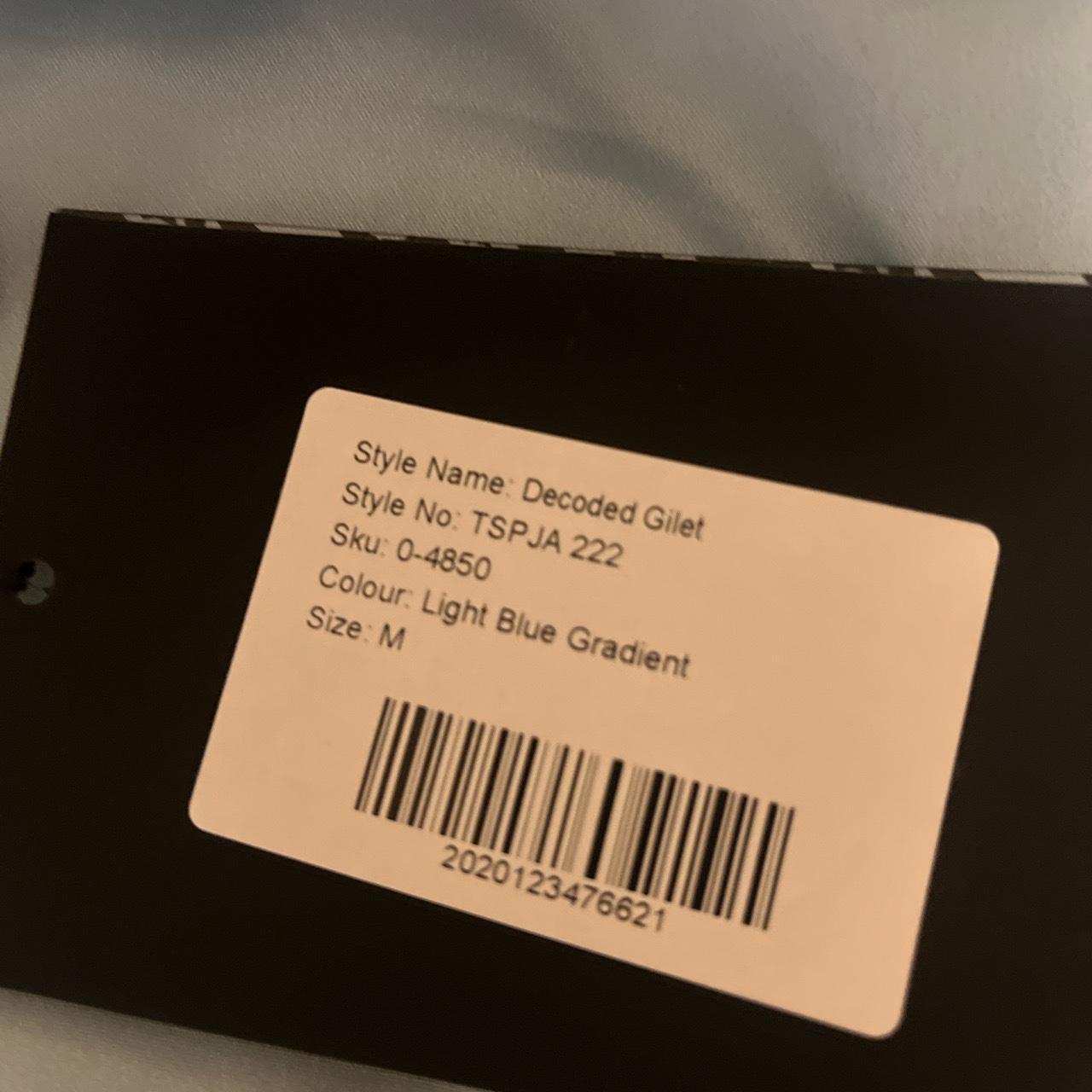 Trapstar Decoded Gilet - Blue Gradient brand new... - Depop