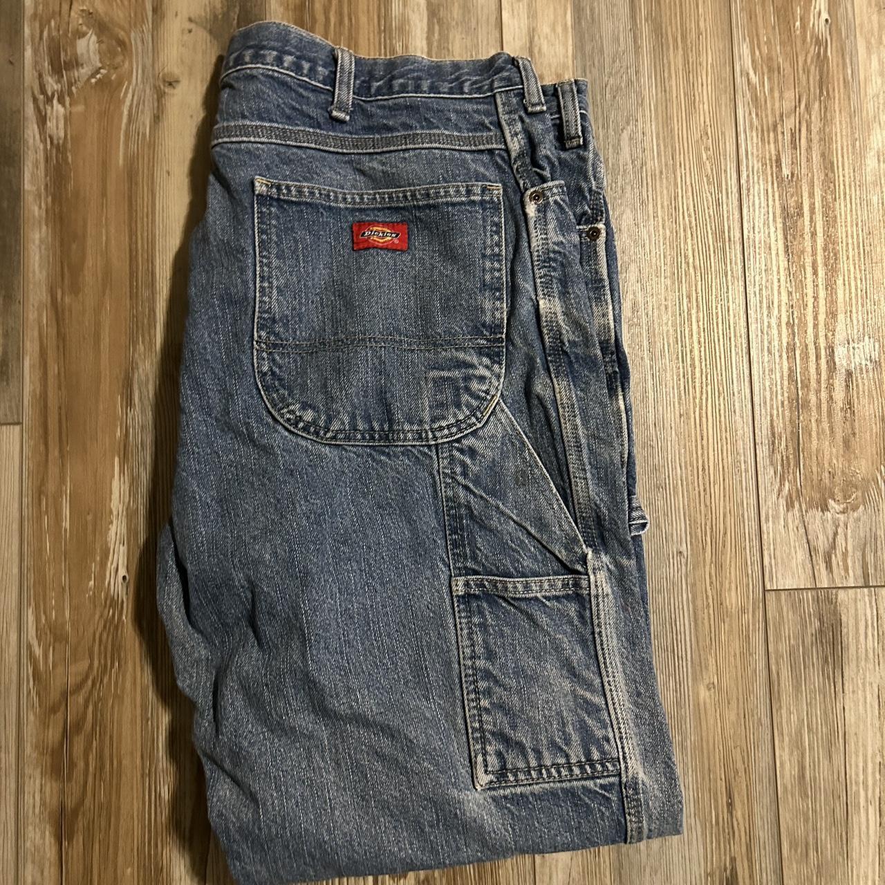 Red Tag Baggy Dickies Jeans, Sizs 38 x 30 - Depop