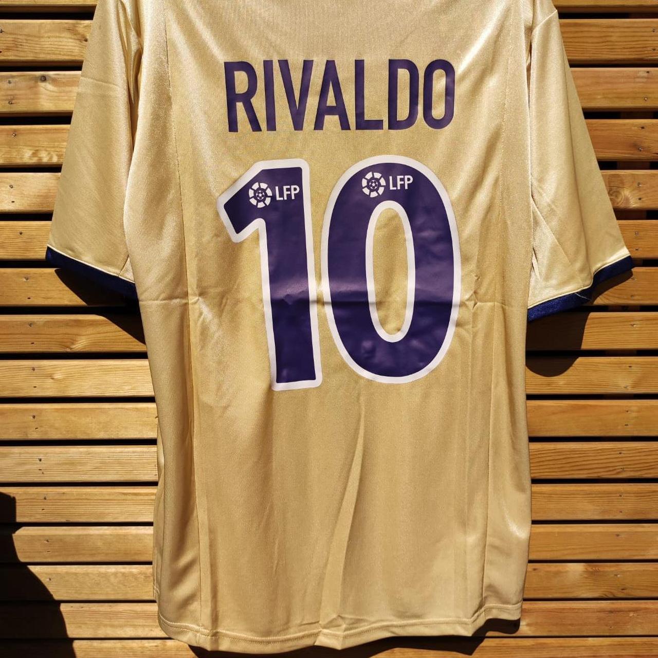 Barcelona 2001/02 Shirt Rivaldo Size: Medium... - Depop
