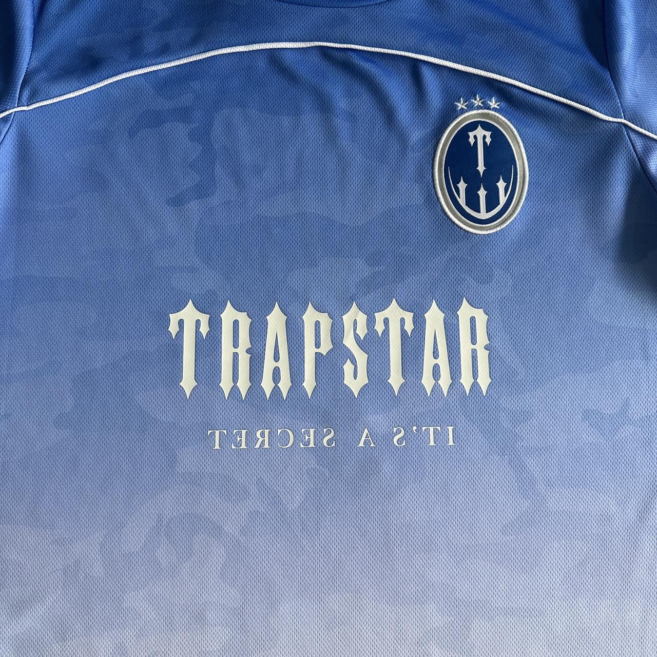 Trapstar Blue Camo Jersey - Depop