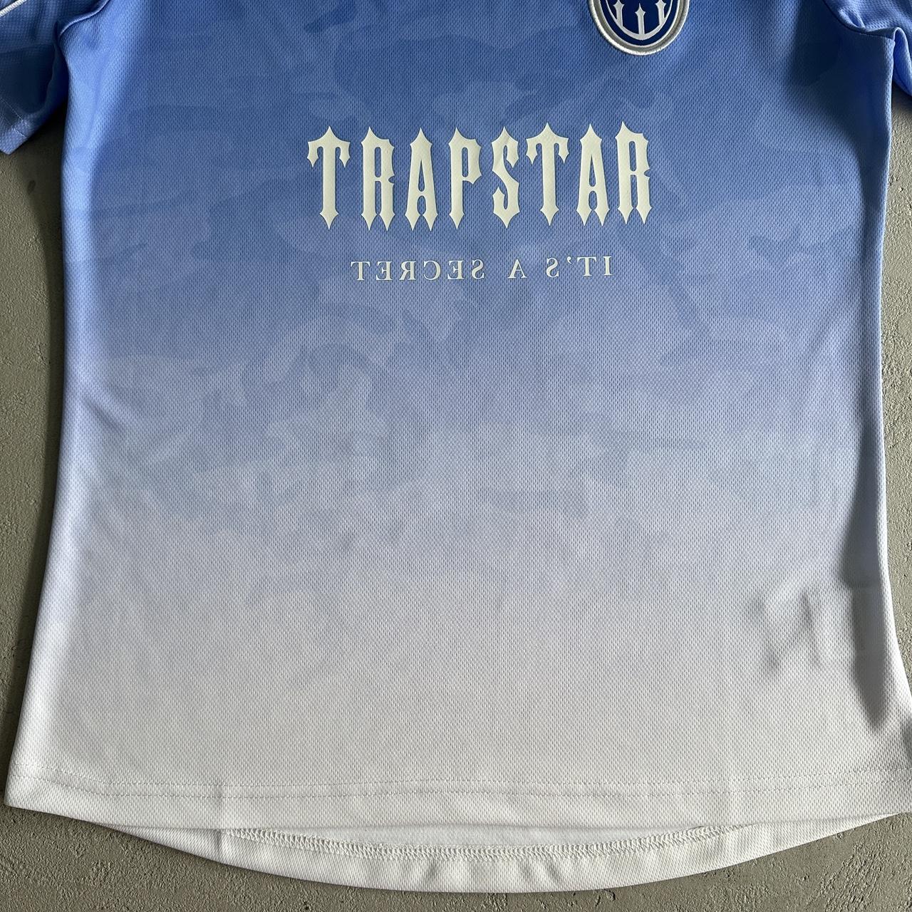 Trapstar Blue Camo Jersey - Depop