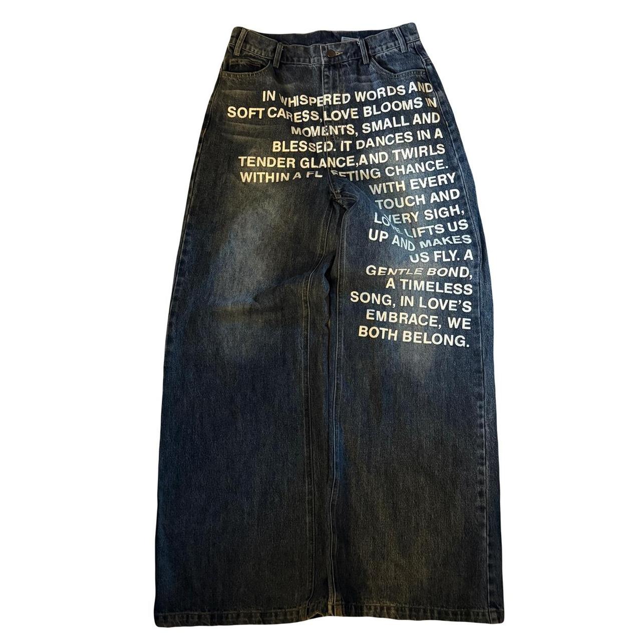 ihatestars “poem” jeans 30-32 rare drop send... | Depop