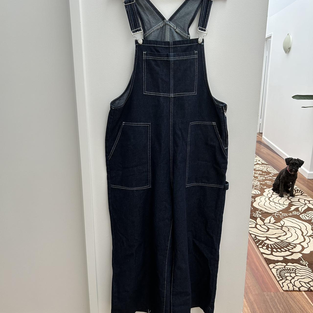 Fabulous and roomy denim overalls. Size large to... - Depop