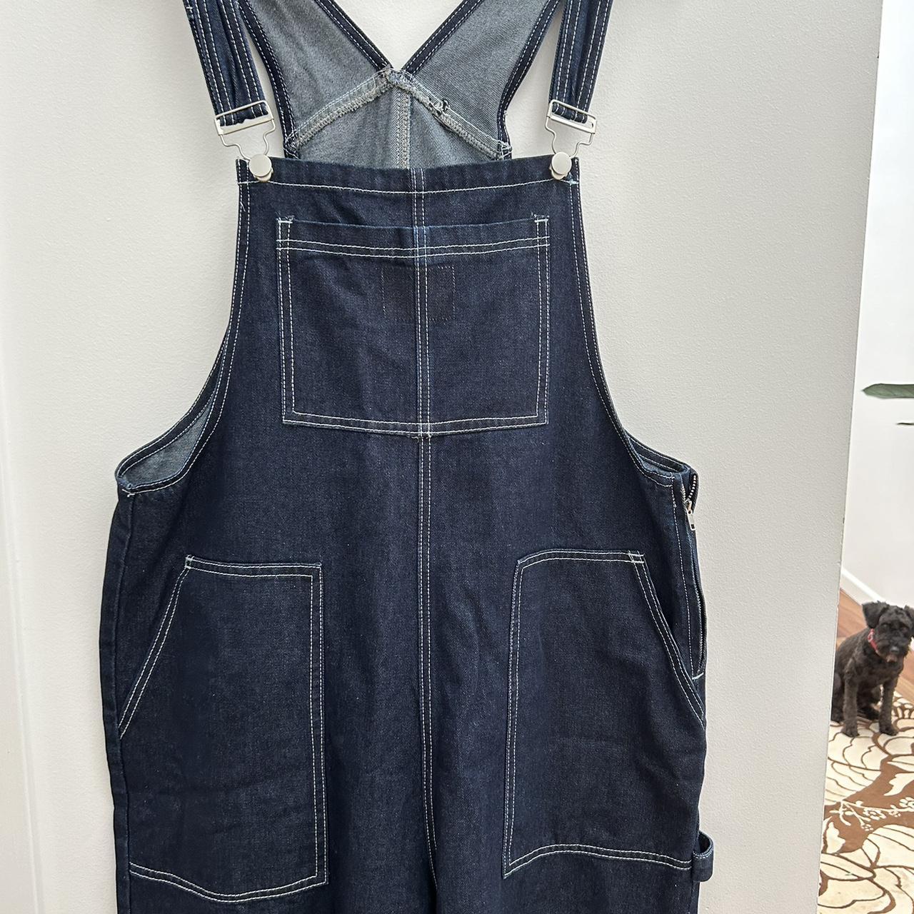 Fabulous and roomy denim overalls. Size large to... - Depop