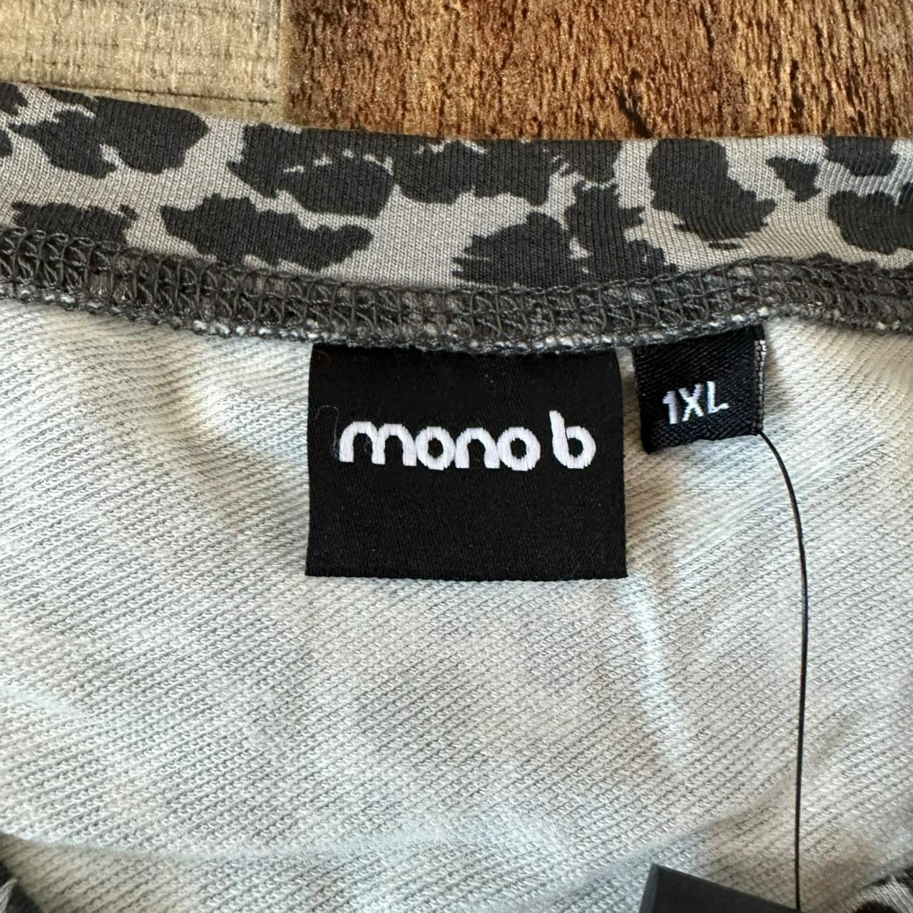 Mono b cheetah print long sleeve top women's 1x - Depop