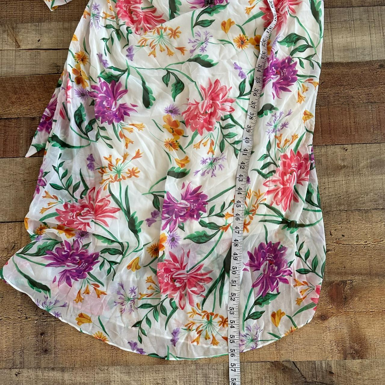 Tiana B. Womens cold shoulder spring floral maxi... - Depop