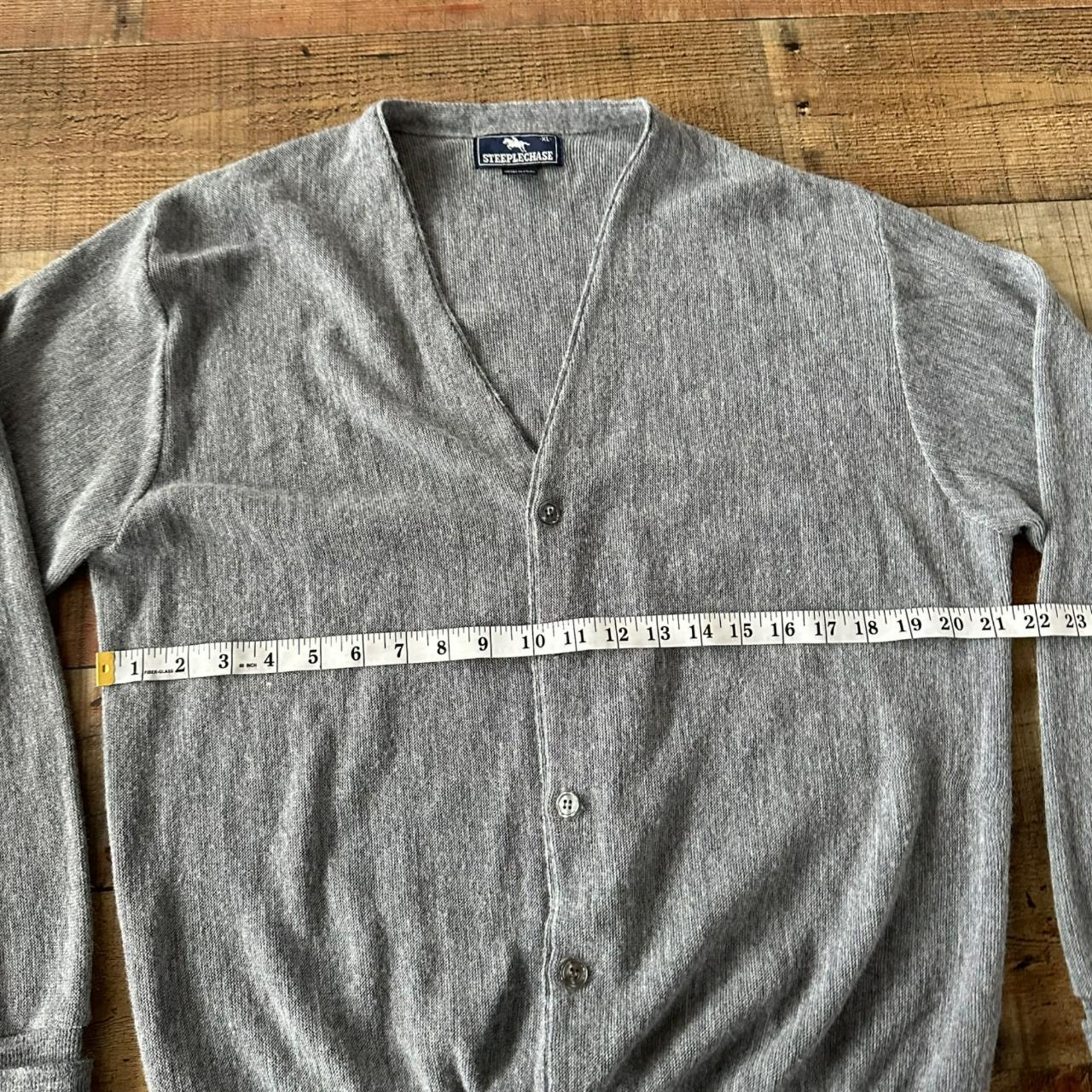 Vintage Steeplechase Button up Gray Cardigan Grandpa... - Depop