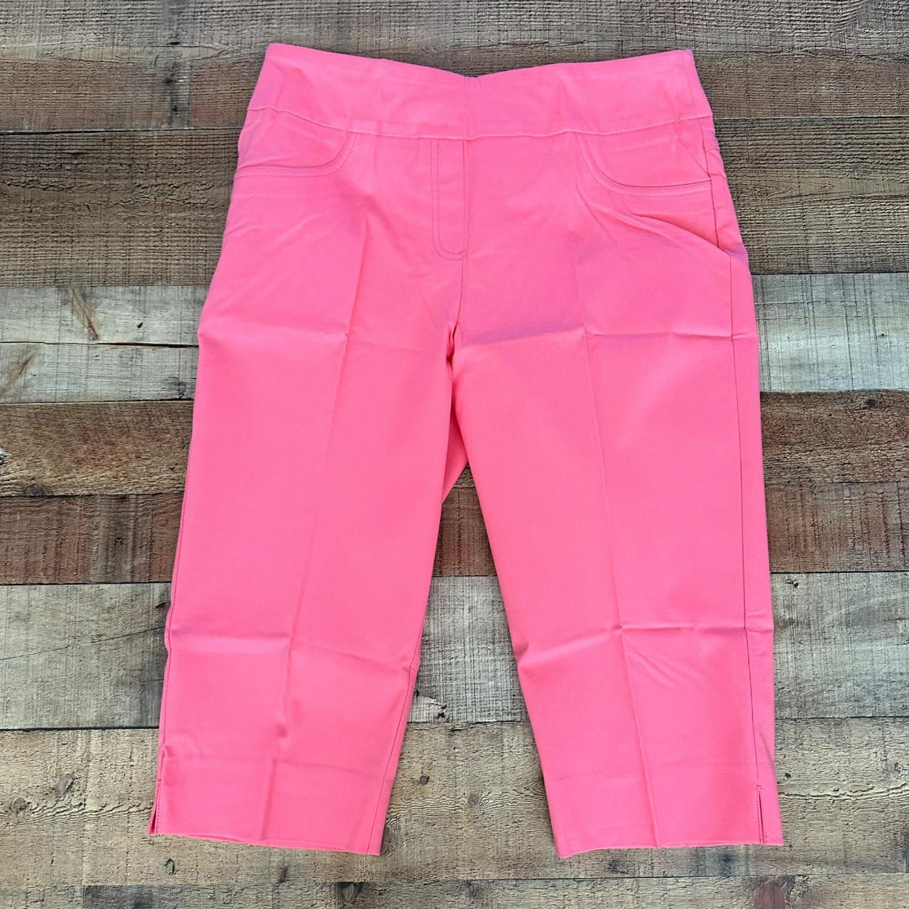 Ruby Rd. Women's Cropped Pant in Pink -14 - Depop