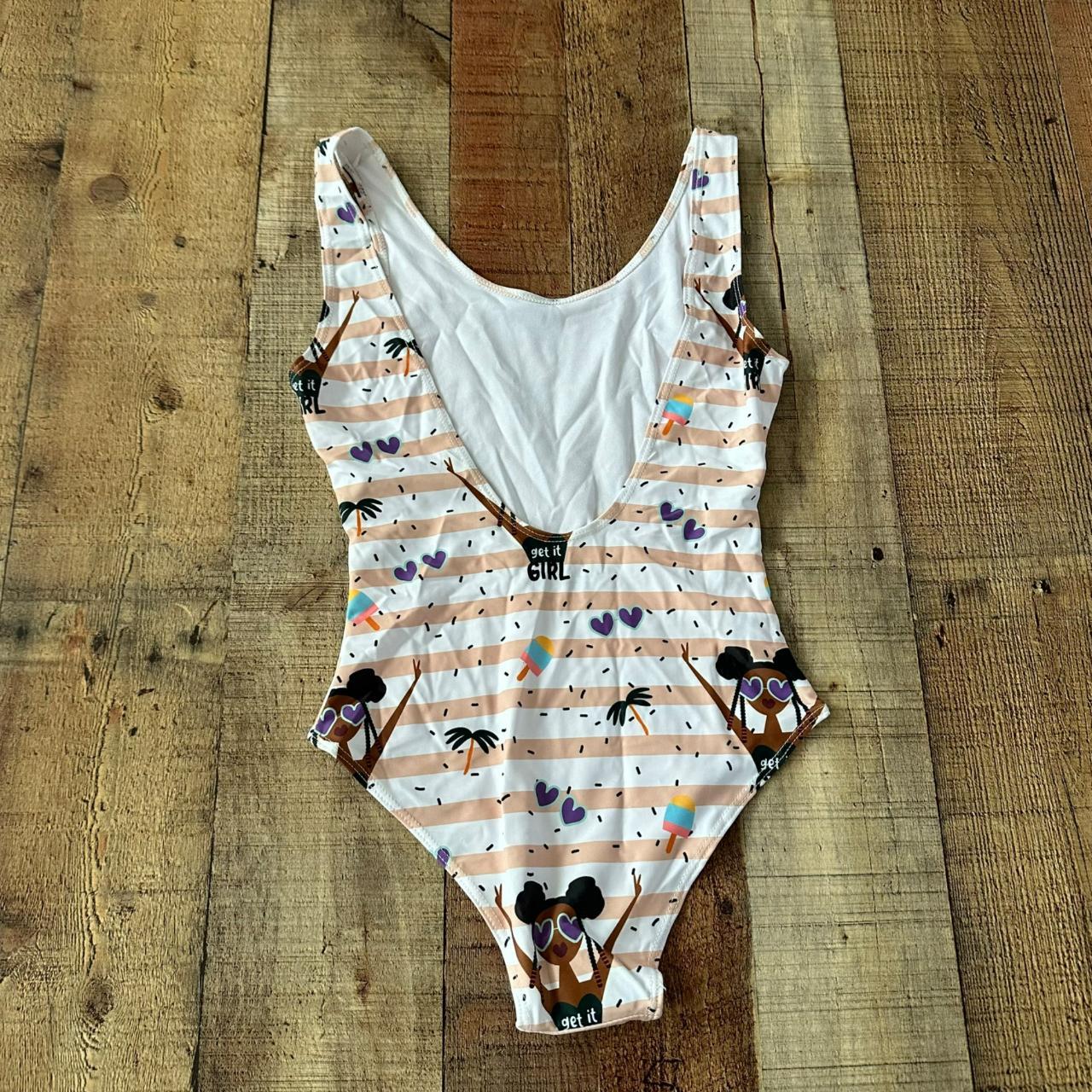 Izzy & Liv girls low back one piece swim wear... - Depop