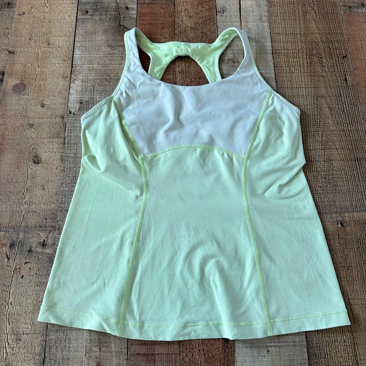 Lululemon womens size S lime green Racerback Tank... - Depop