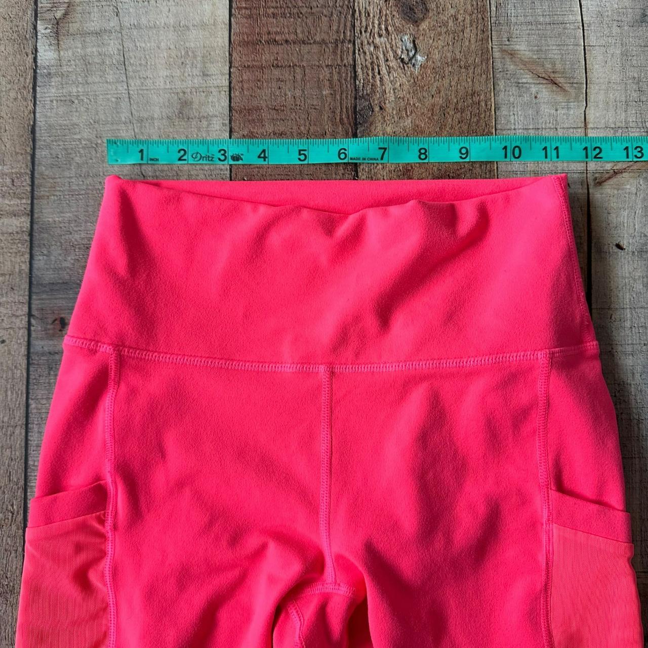 Fabletics Powerhold High-Waisted Neon Pink Leggings... - Depop