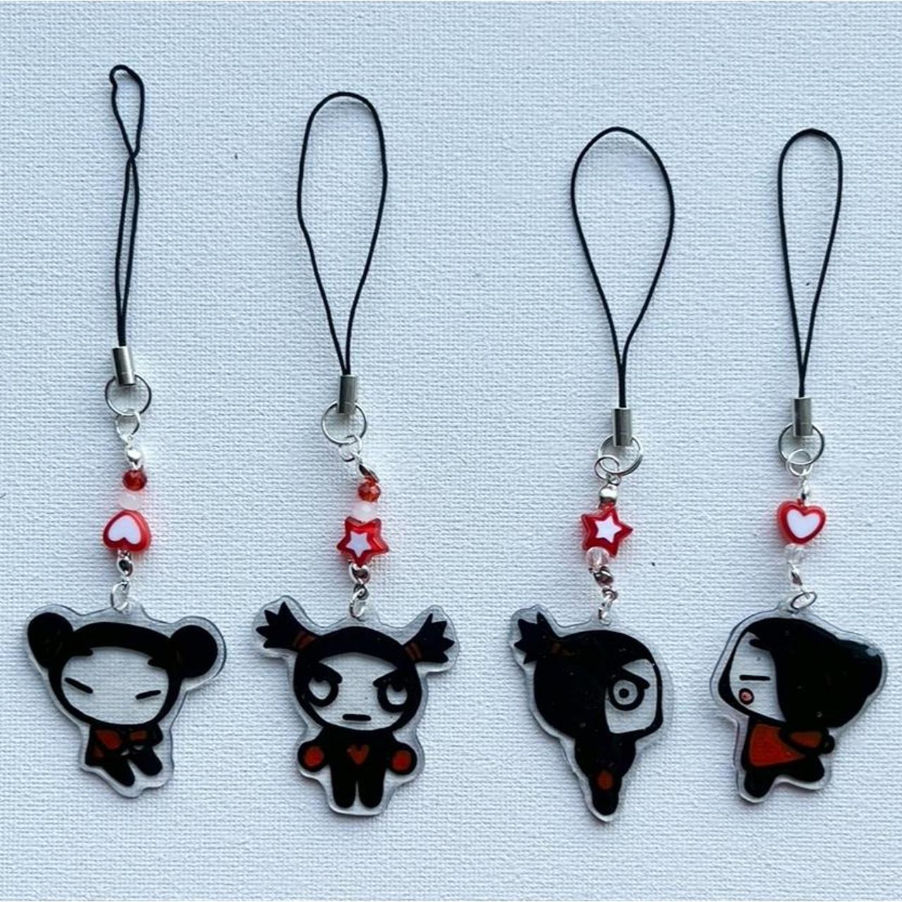 Valentine Pucca x Garu Phone Charms - two charms... - Depop