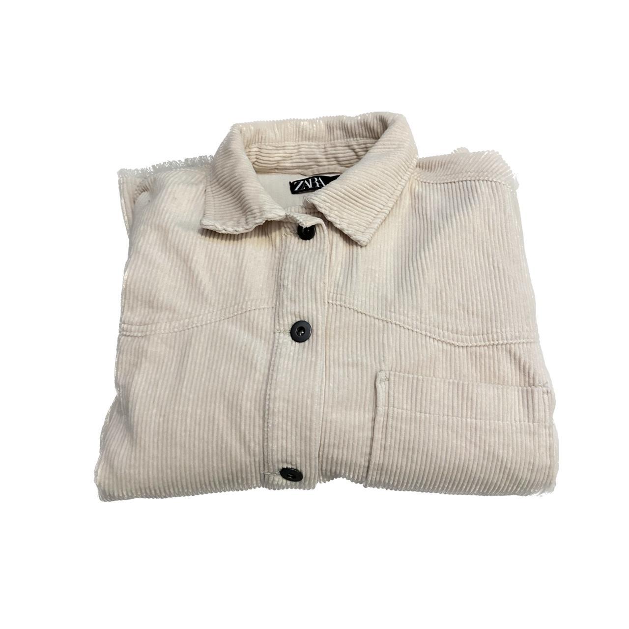 Zara Pink Corduroy Jacket / Shacket Size Large #gno... - Depop