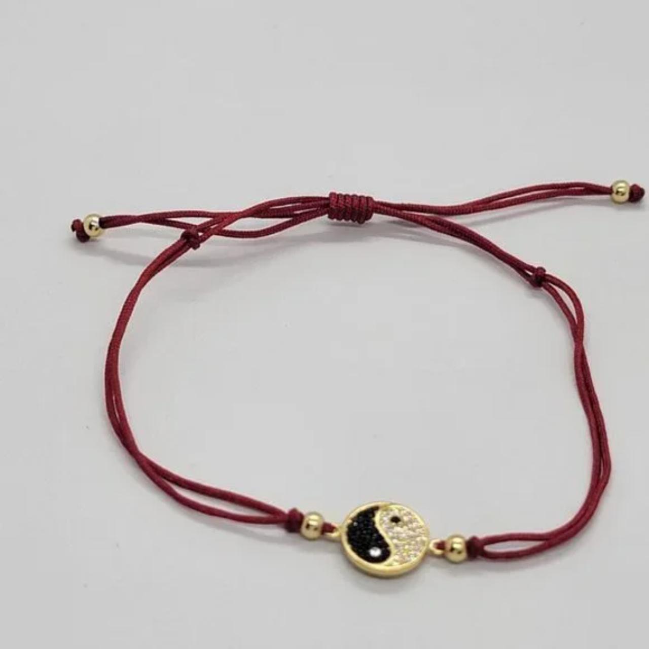 Brand NEW !!! Red String With Yin and Yan Design... - Depop