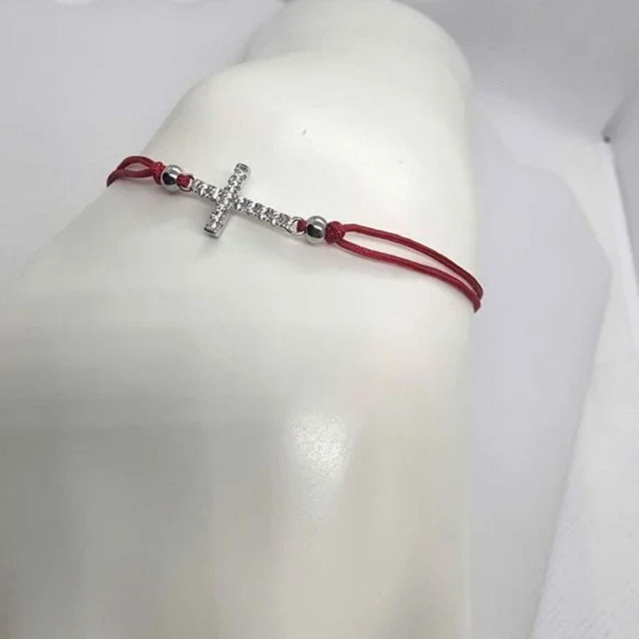 Brand NEW !!! REd String With Cross Design that is... - Depop