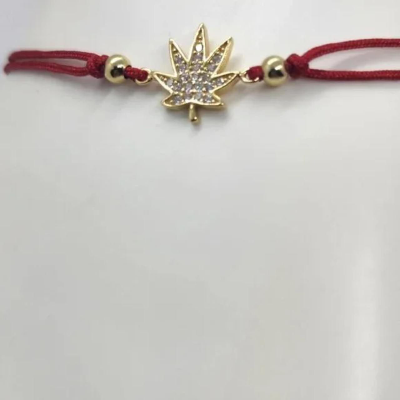 Brand NEW !!! Red String With Leaf Design that is... | Depop