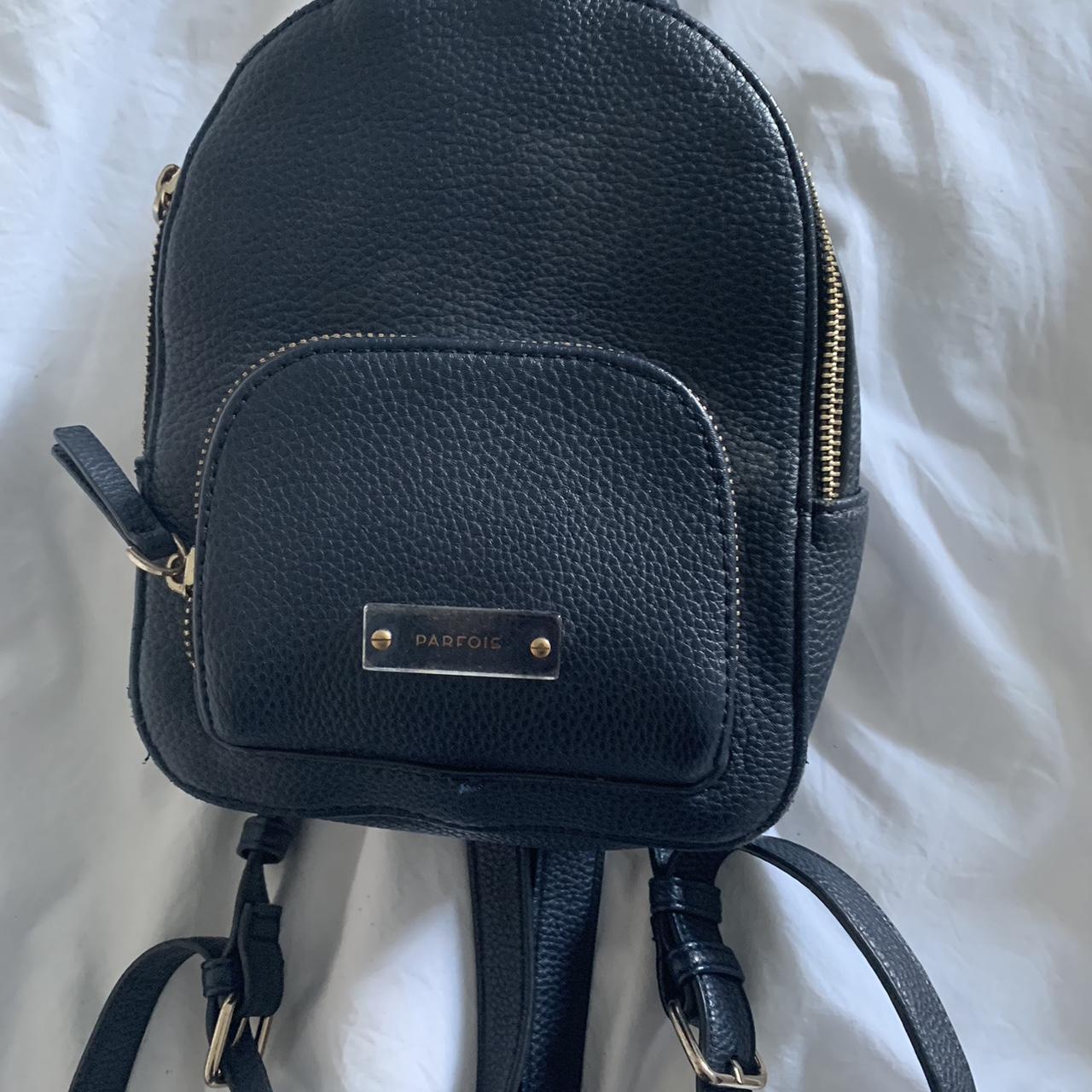 Navy mini backpack hardly worn #cute #trendy - Depop