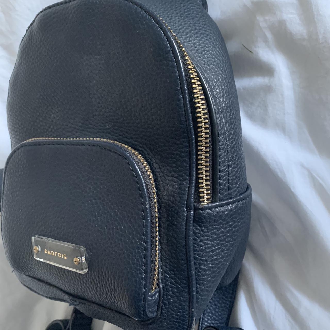 Navy mini backpack hardly worn #cute #trendy - Depop