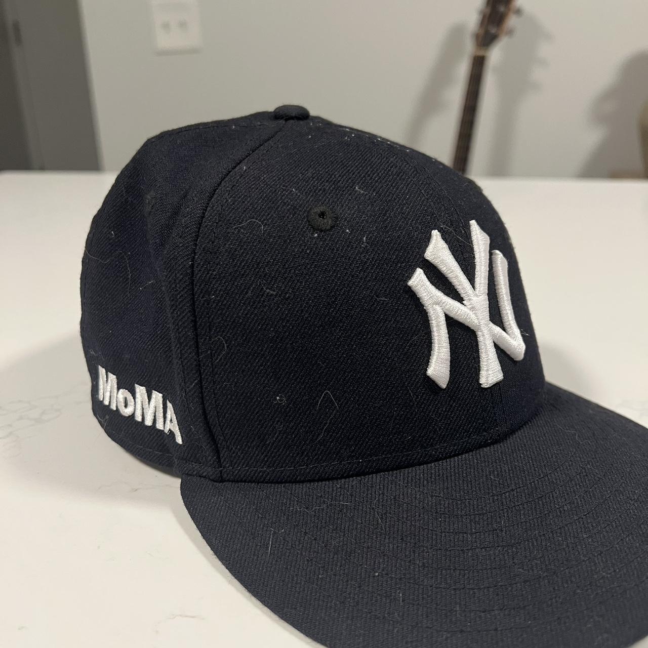 Navy and white New York Yankees MoMA hat Size 7. ... | Depop