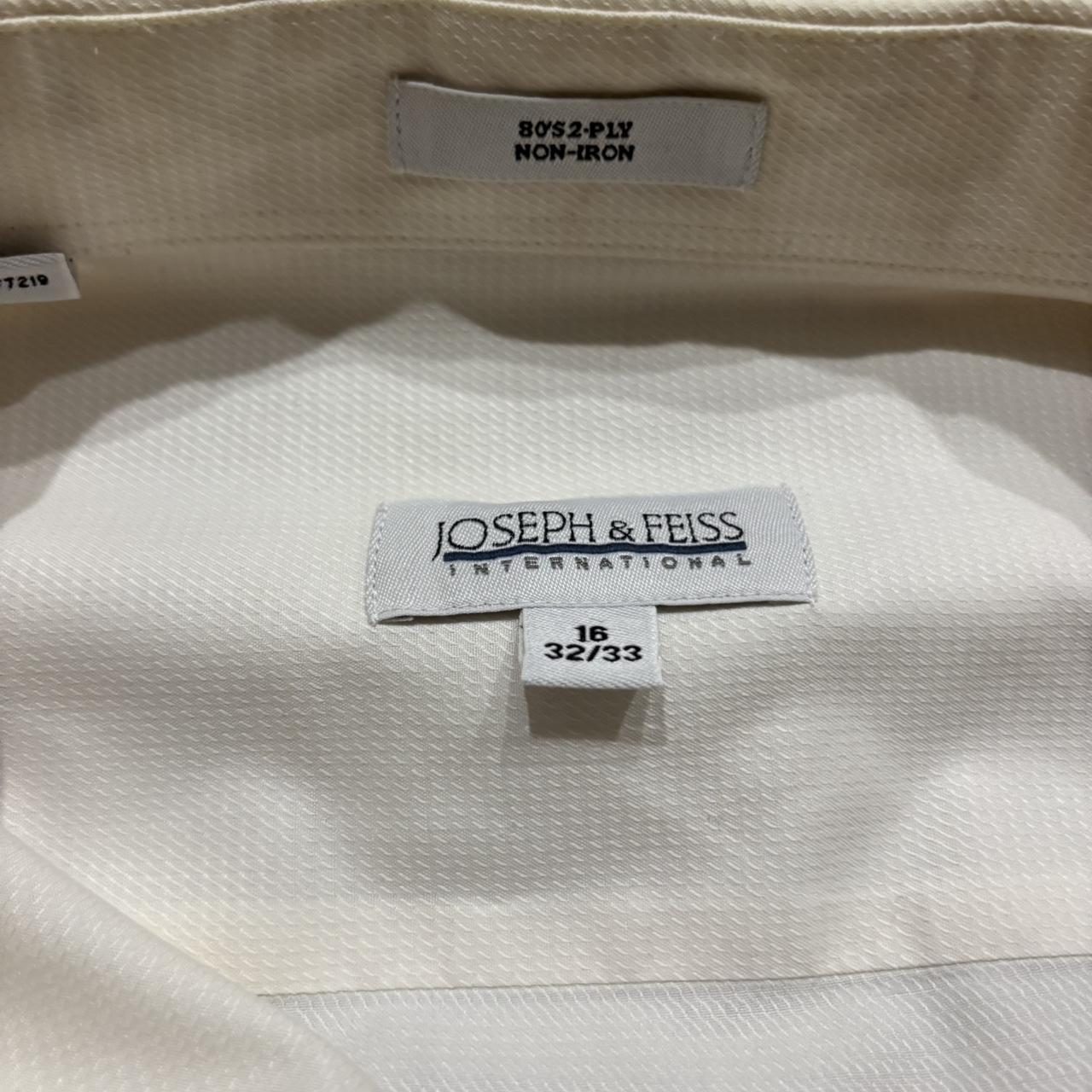 Large White Joseph & Feiss Button Up Shirt - Depop