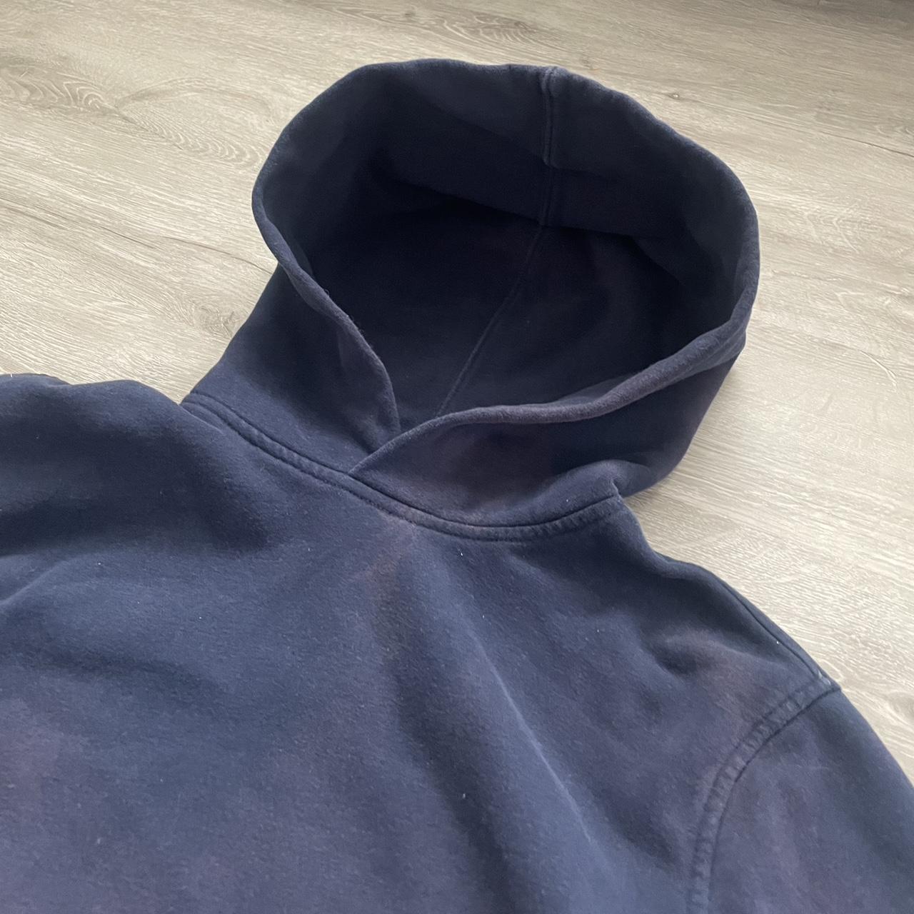 Gap Essential Navy Blue Heavyweight cropped boxy... | Depop