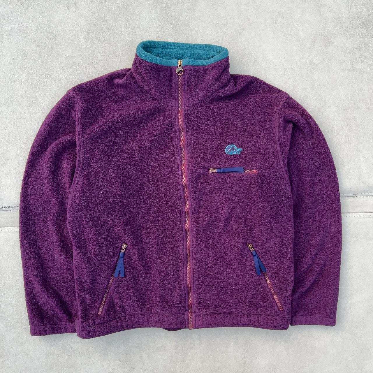 Vintage low alpine purple fleece Insaneeeee colors... | Depop